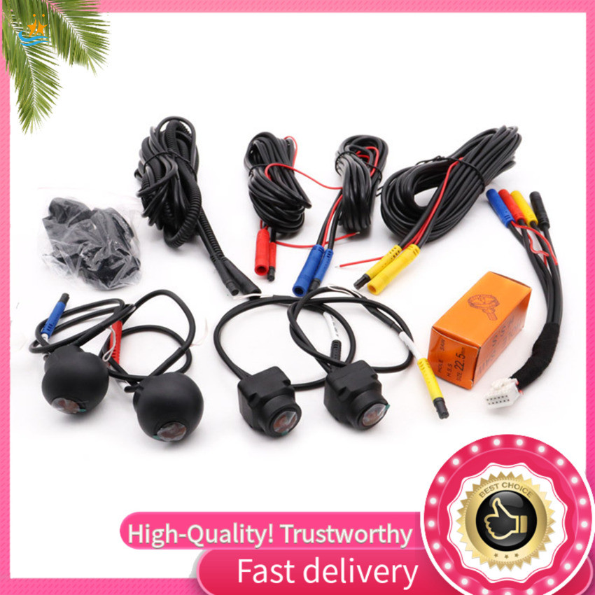 360 Car Camera Panoramic Surround View 1080P AHD Right+Left+Front+ Rear ...