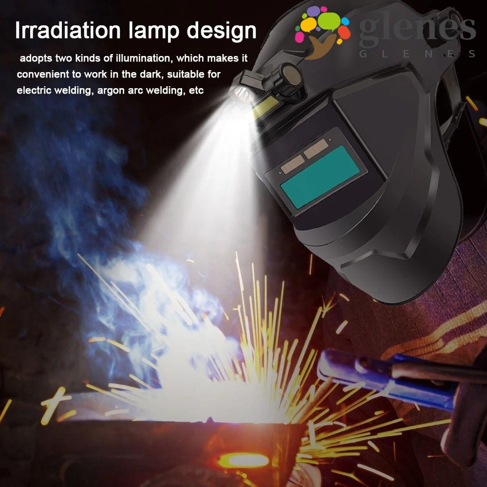 GLENES Welding Mask, Automatic Dimming Large View Solar Welding Helmet ...