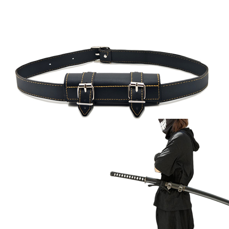 PU Leather Belt For Katana Medieval Sword Holder Cosplay Demon Slayer ...