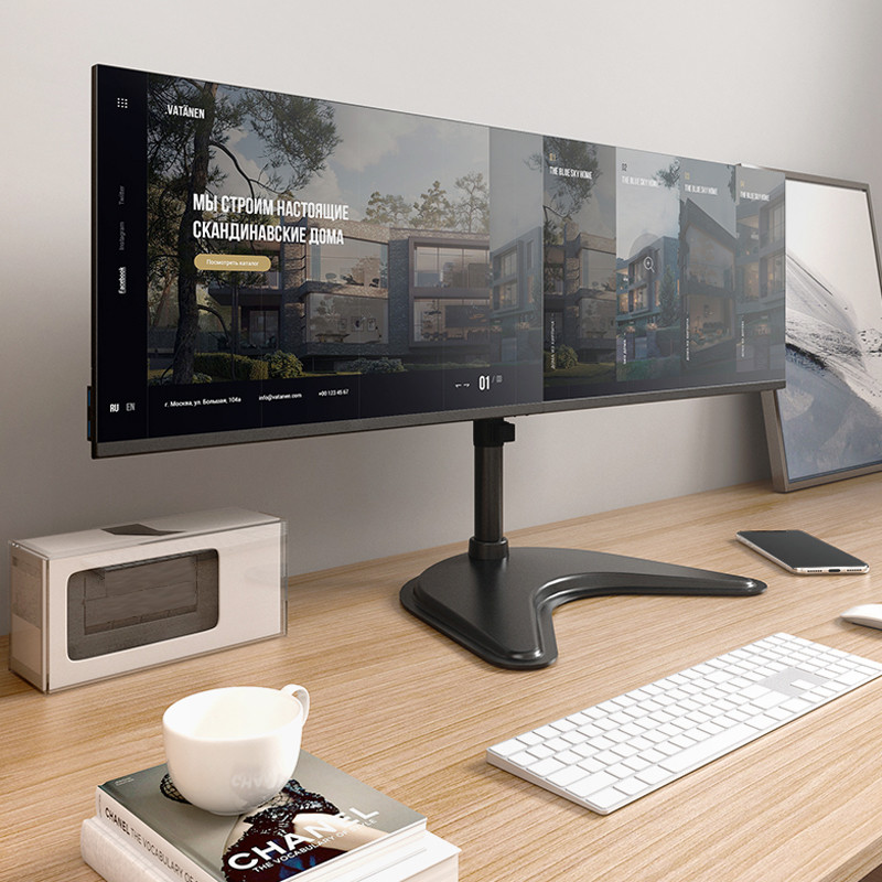 Monitor Stand Desktop Computer Base Heightening Rack Horizontal and ...