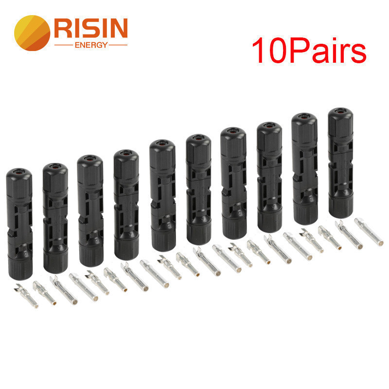 High Standard Risin MC4 Solar DC Connector IP67 Waterproof Male Female ...