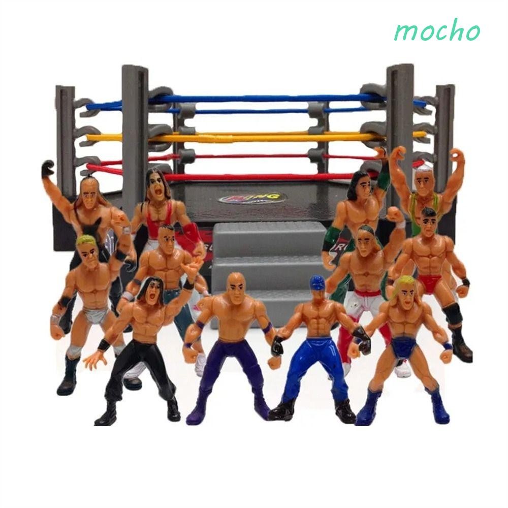 MOCHO Wrestling Toys, Fighting Station Arena Cage Wrestling Figure ...