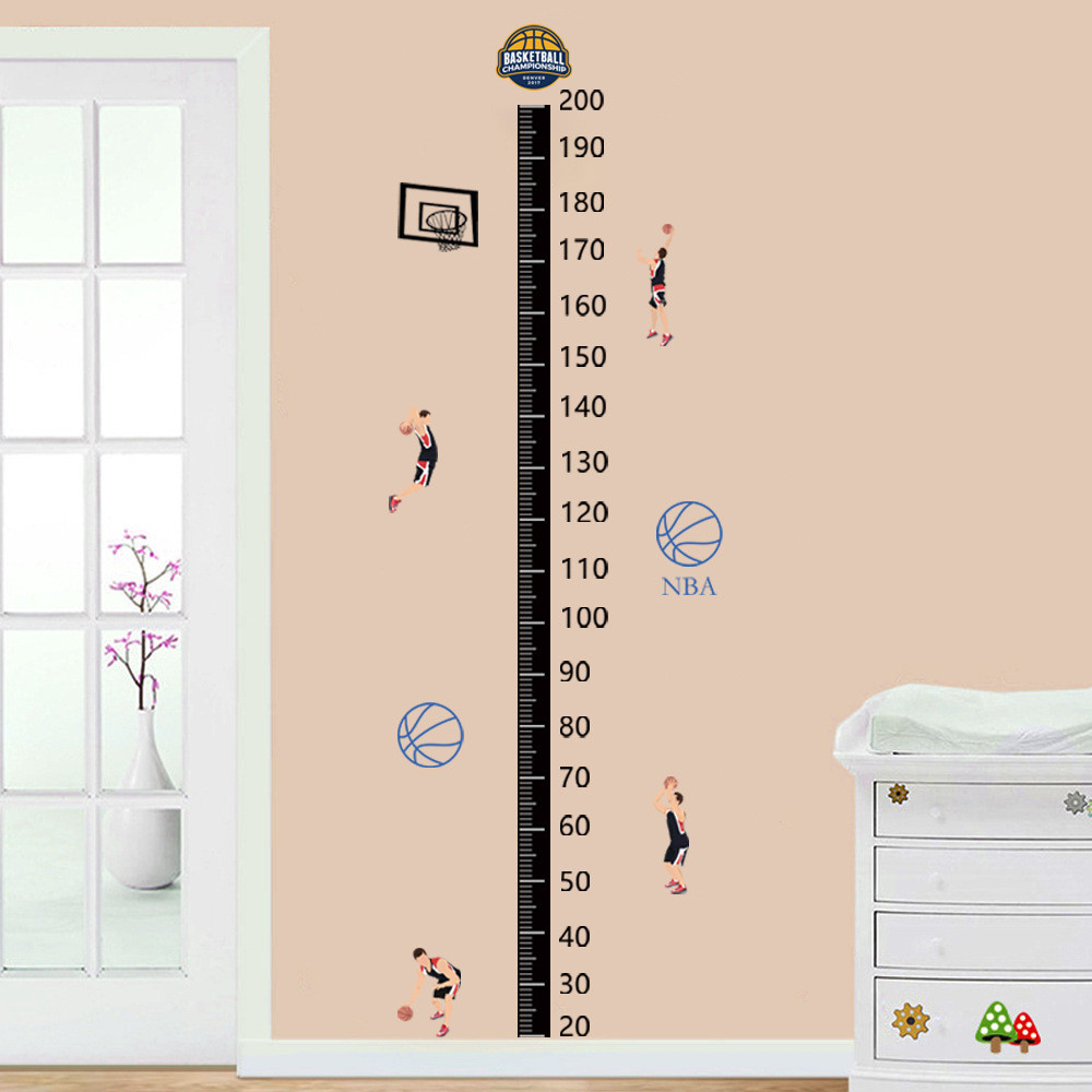 Height Sticker 2.0m Basketball Height Wall Sticker Junior High School ...