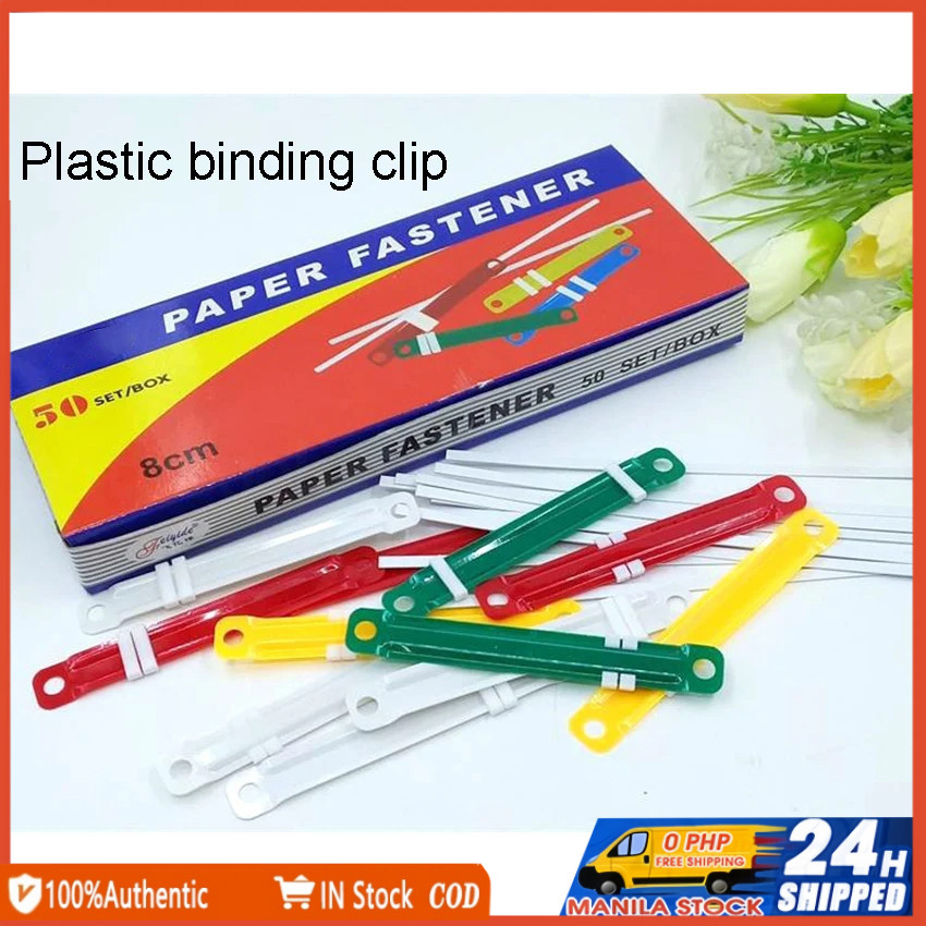 50Pcs Binding Buckle 2-hole Binder Clips Paper Fasteners Quick Secure ...
