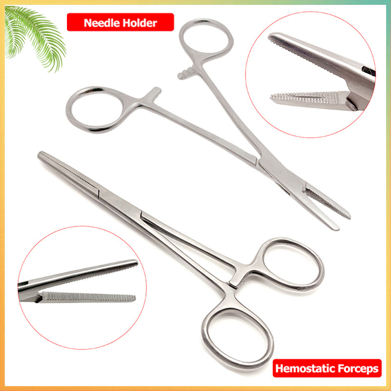 Stainless Steel Needle Holder Hemostatic Forceps Fishhook Forceps ...