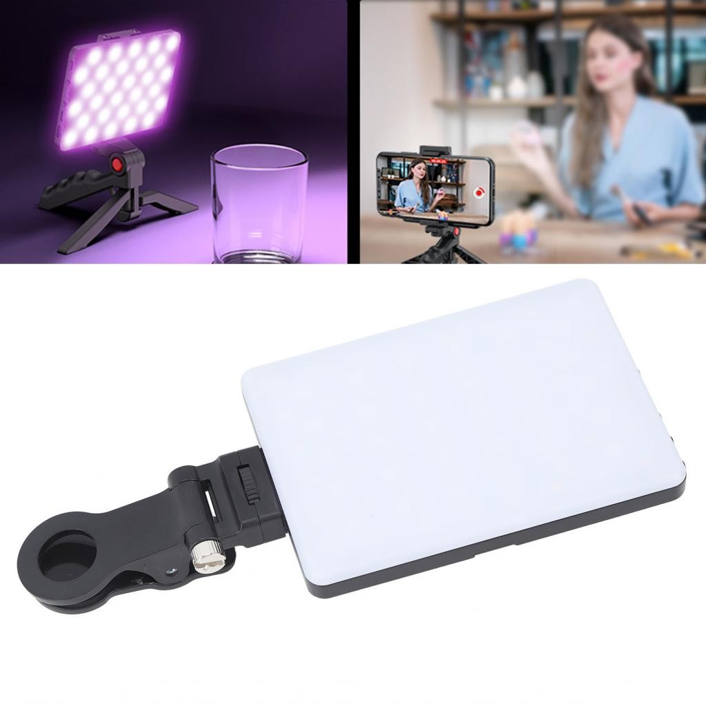 Portable LED Fill Light Full Color Aluminum Alloy and ABS with Clip for ...