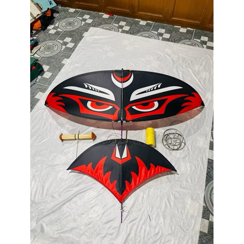 Combo 1m7 Kite of all models + Single Flute + Hand reel and pineapple ...