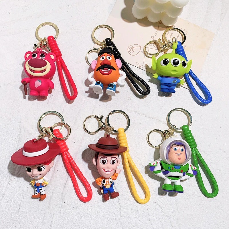Cartoon Anime Film Toy Story Figure Woody Buzz Lightyear Keychain ...