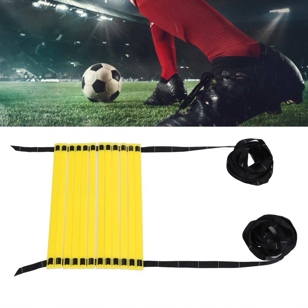 Agile Ladder Yellow Black Training Skip 12 Rungs Foldable for Football ...