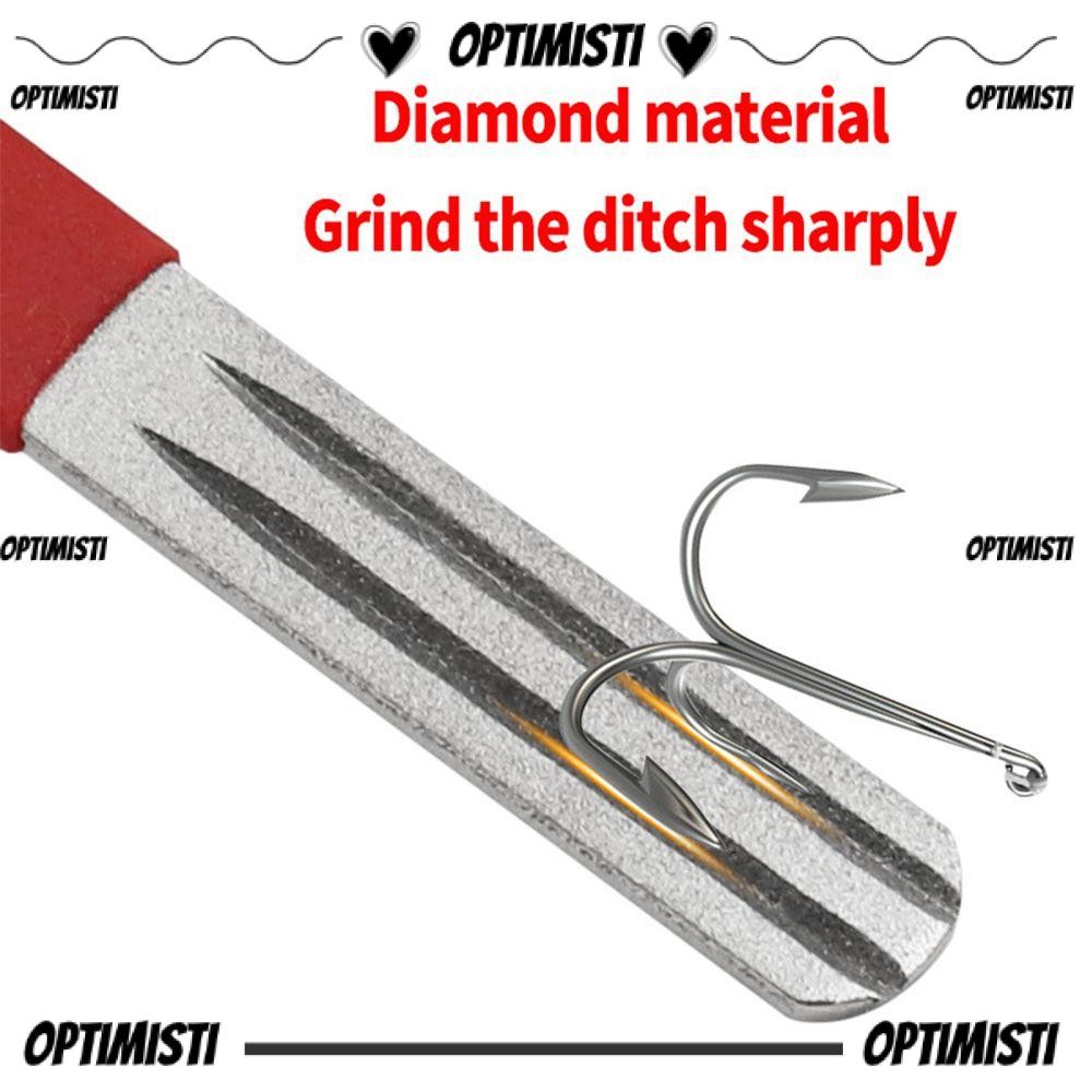 OPTIMISTI Fishing Hook Sharpener Outdoor Carp Fishook Groove Fishing ...