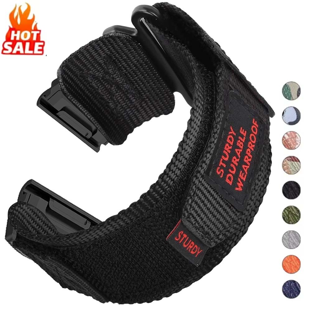 26mm 22mm Quick Nylon Sport Band for Garmin Watch Instinct 2X Tactics ...