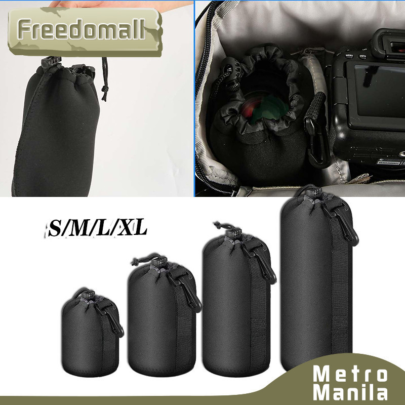 Neoprene Waterproof Soft Camera Lens Pouch Storage Bag Dslr Camera Lens ...