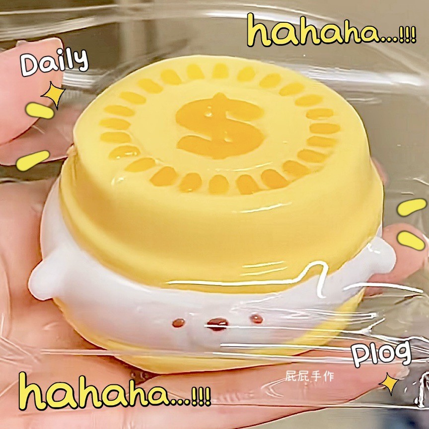 Finger Squeeze Toys Stretch Pinch Stress Toy Cute puppy burger sticky ...