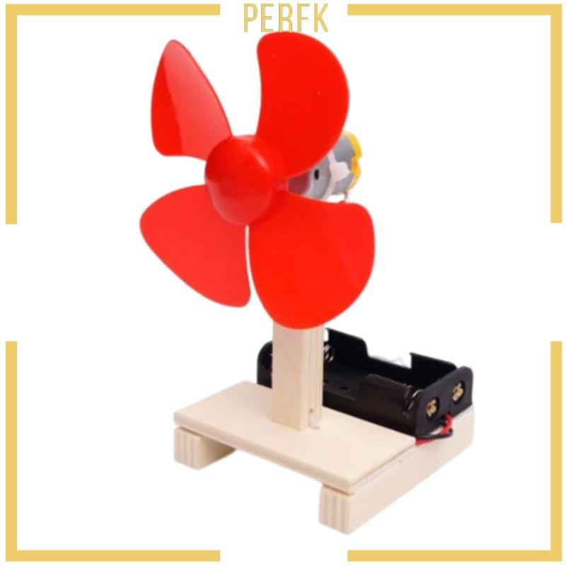 [Perfk] DIY Electric Fan Model Science Toys Physics Experiment Student ...