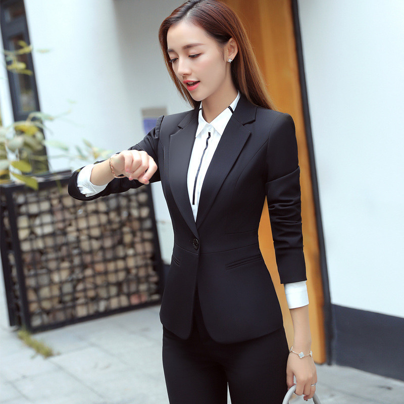 8029Business Suit Work Clothes Temperament Suit Hotel Receptionist ...