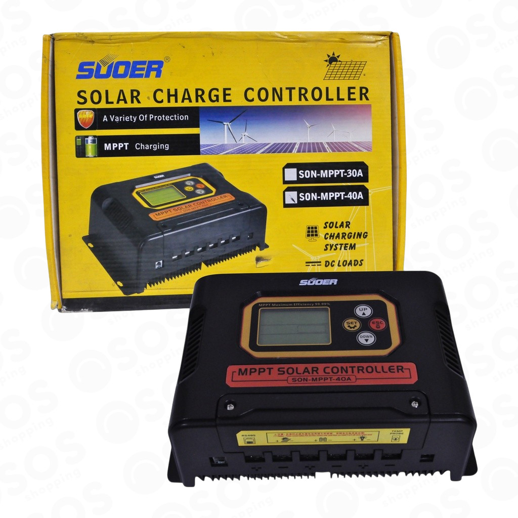 SUOER Solar Charge Controller 40A SON-MPPT-40A •OSOS• | Shopee Philippines