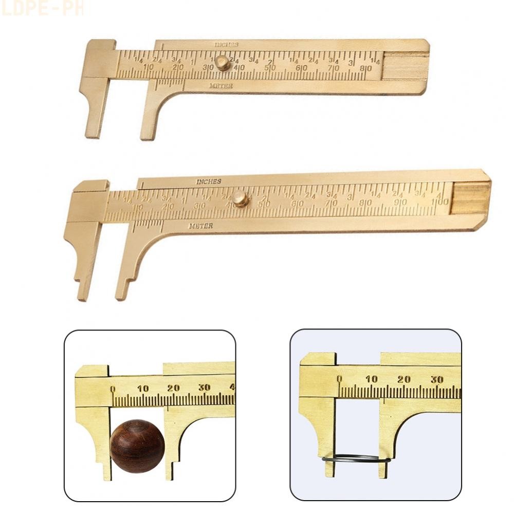 Millimeter/Inch Mini Brass Vernier Caliper Ruler for Precision ...