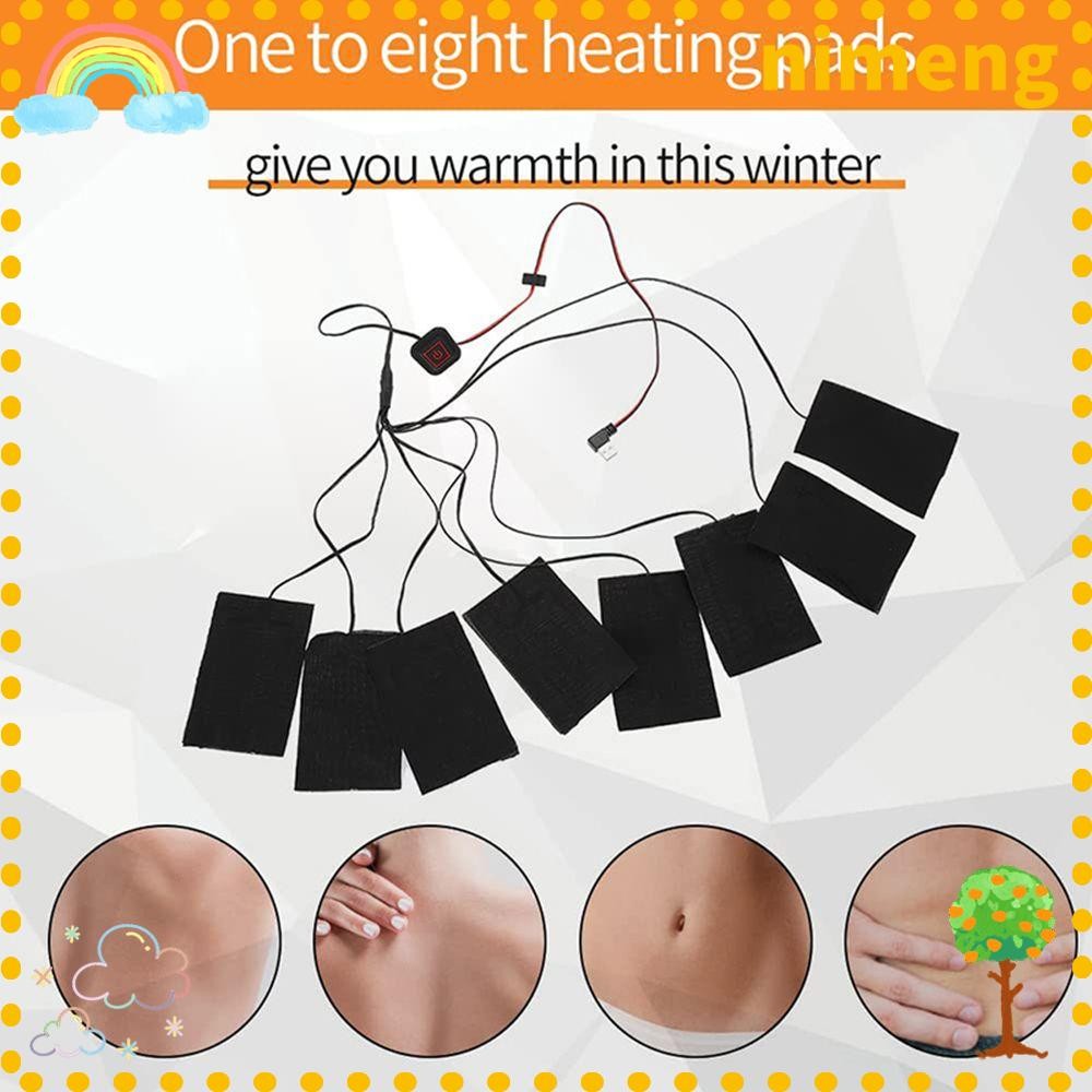 NIMENG Cloth Heater Pads Electric Heating Heat Mat USB Port Fast ...