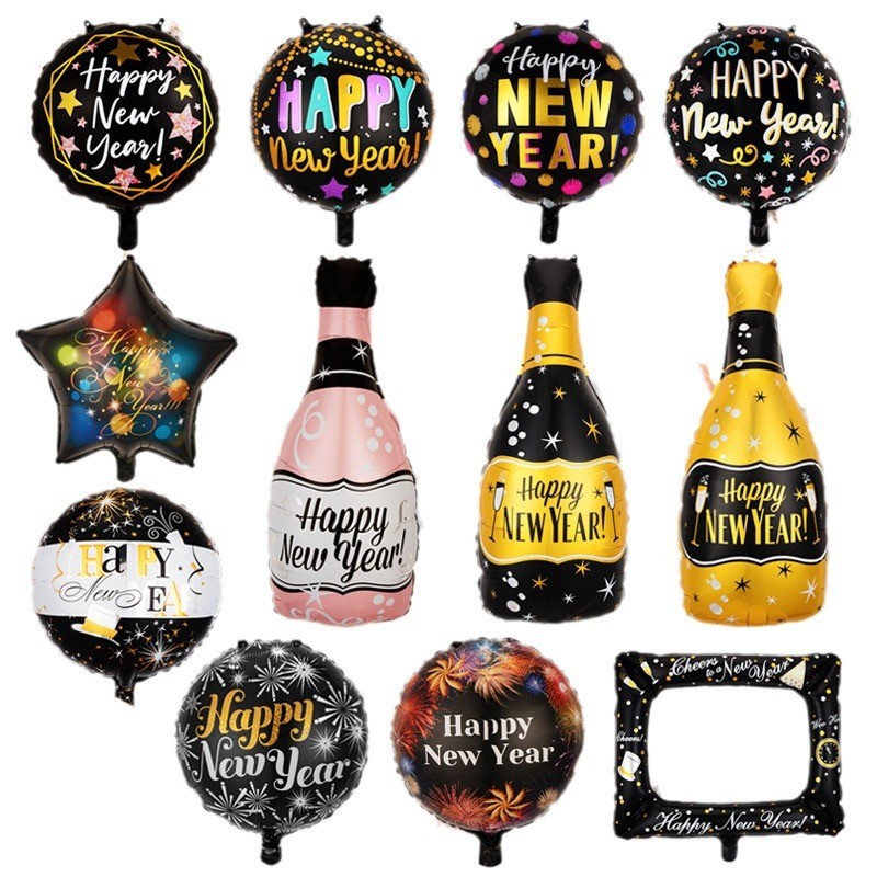 Happy New Year Aluminum Film Wine Bottle Gift Box New Year Party 18 ...