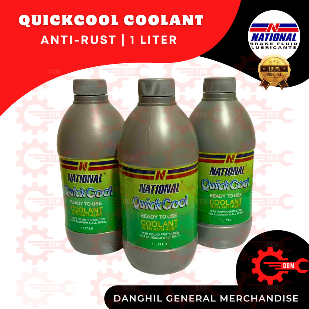 National Quick Cool Coolant 1L – Engine Coolant for Optimal Temperature ...