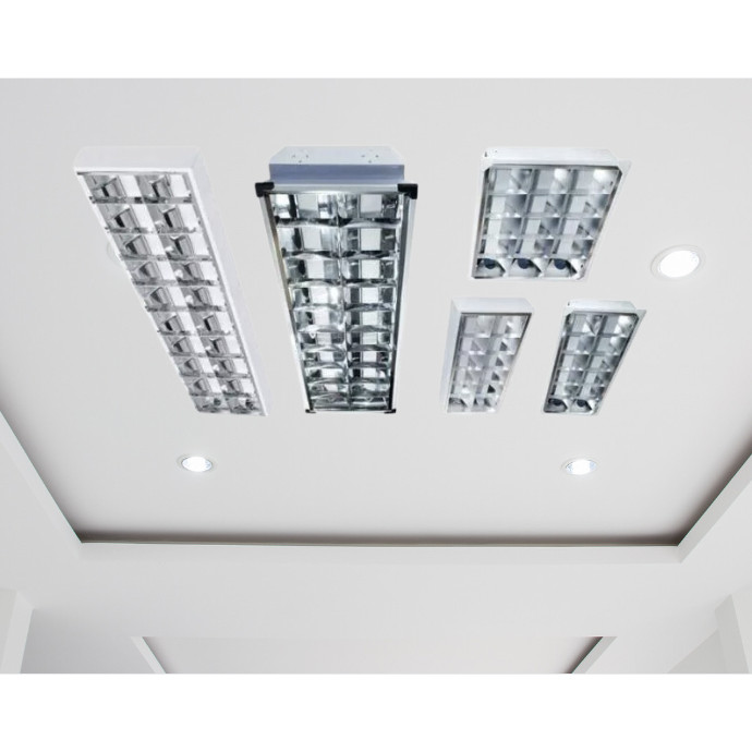 FSL LED LOUVER LUMINAIRE LIGHT TUBE LIGHT | Shopee Philippines