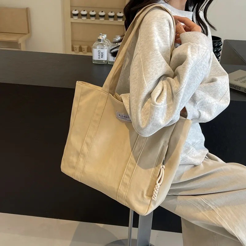 Deobags Women's Totebag Nylon Tote Puffer Laptop Zipper Unisex Shoulder ...