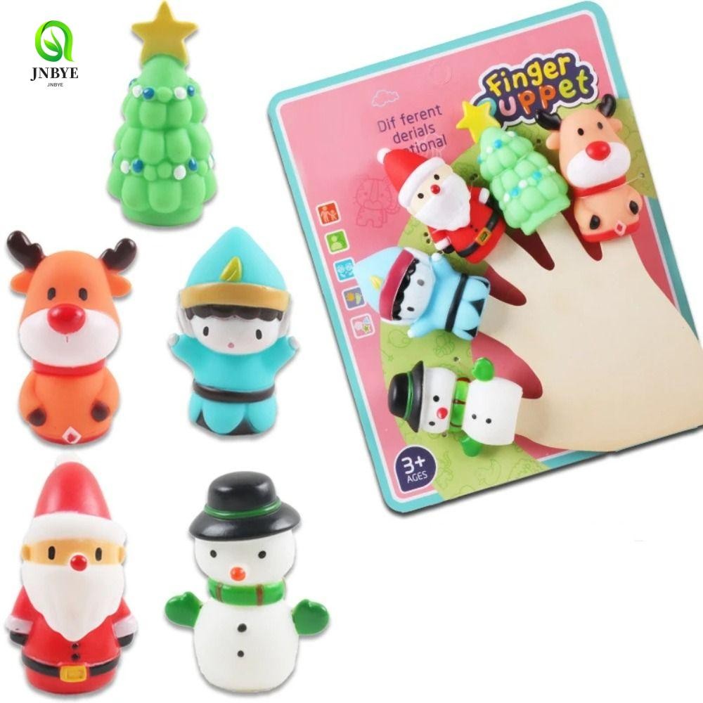 JNBYE Christmas Finger Puppet Toys, Christmas Santa Claus Snowman ...