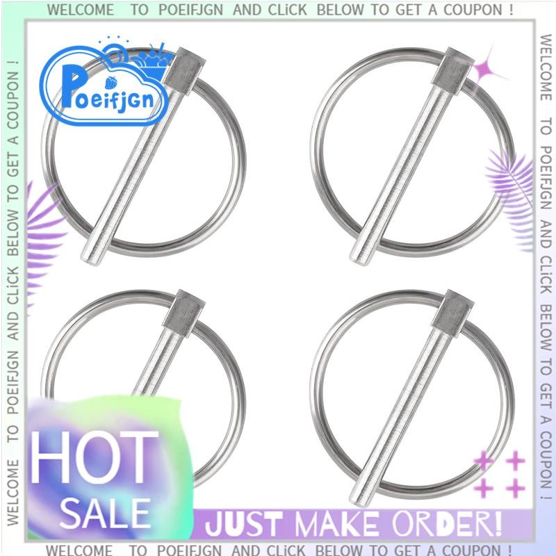 Lynch Pin, 4PCS Dia 4.5mm 316 Stainless Steel Round Safety Pins Trailer ...