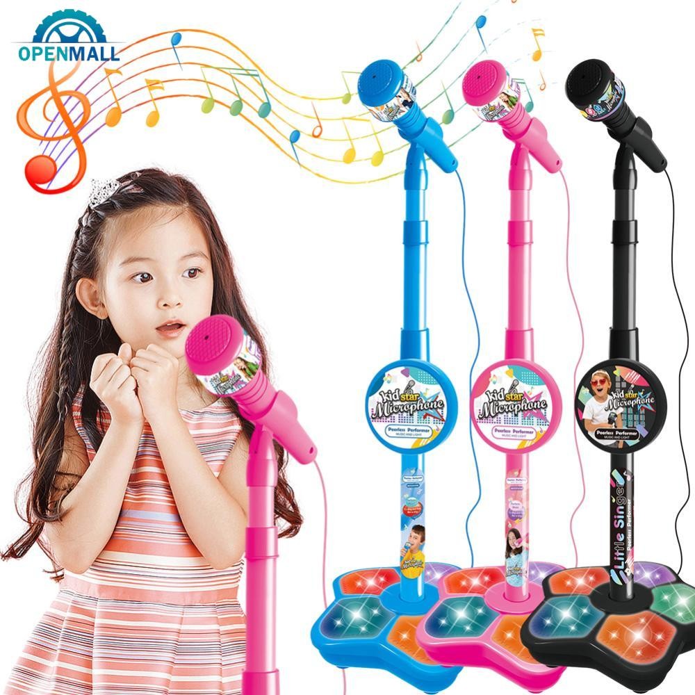 OPENMALL Kids Microphone with Stand Karaoke Song Music Toys Musical ...