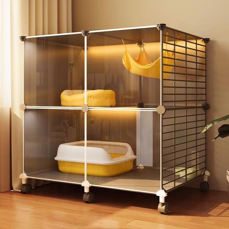 Cat Cage Home Indoor Small Apartment Cat Villa Cattery Cat House Cat ...