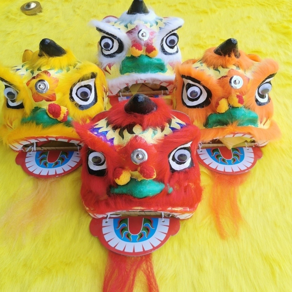6Children's Lion Dance Lion's Head Dance Lion Head Lion Dance Suit ...