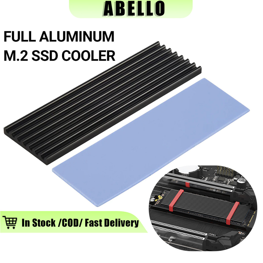 M.2 SSD Cooler 1Set M2 2280 SSD Aluminum Cooling Heat Sink With Thermal ...