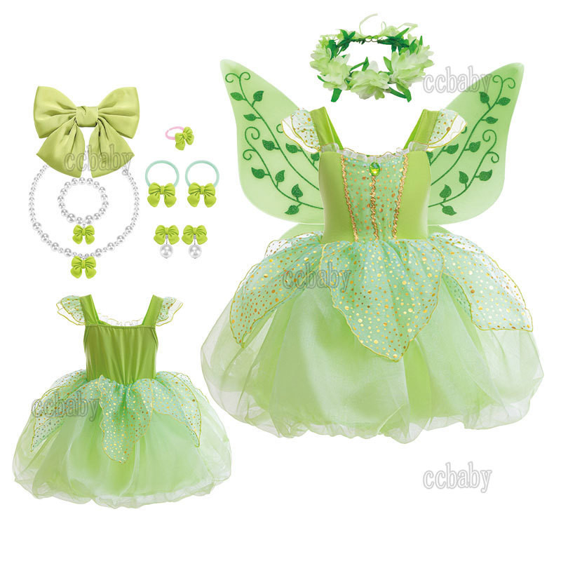 Tinkerbell Costume for Kids Set Girls Roleplay Princess Dress Teens ...