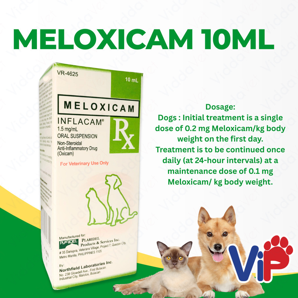 Meloxicam 10ml Pain Relief for Your Furry an Farm Friends inflacam for ...