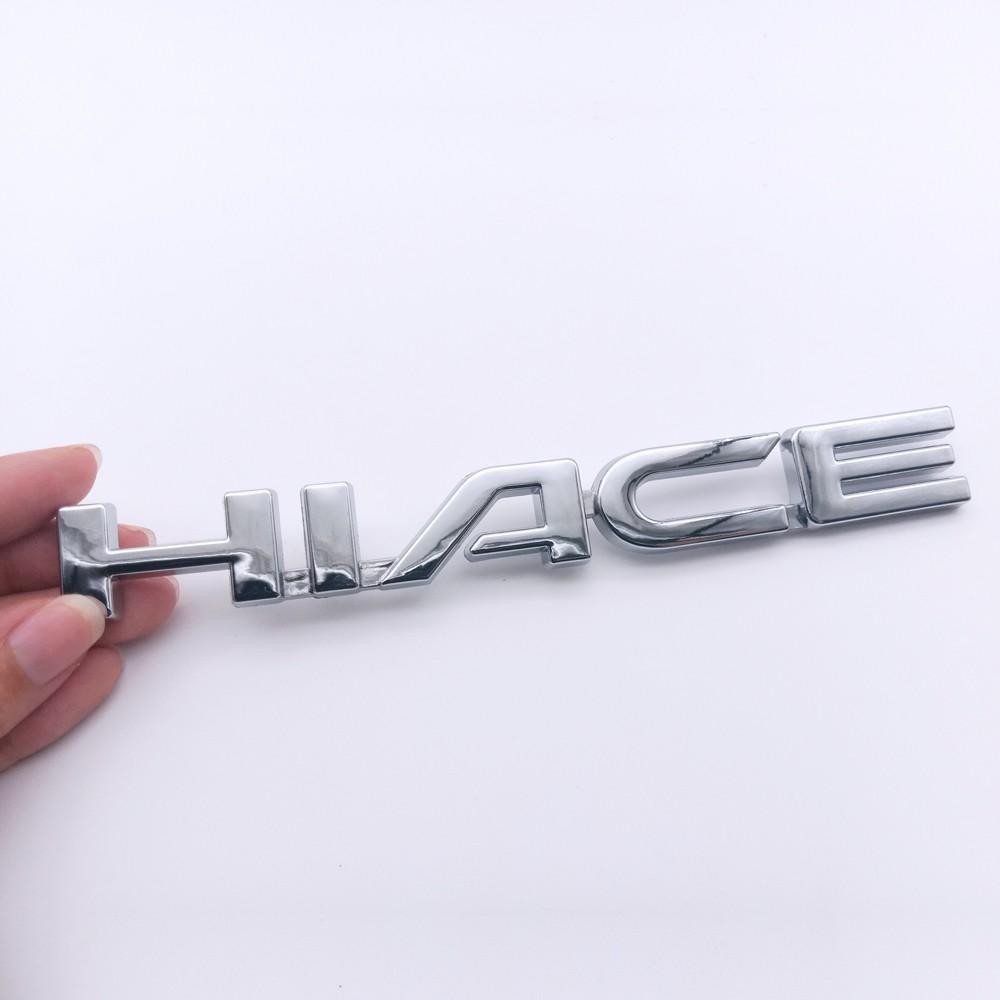 1 x ABS HIACE Logo Letter Car Auto Side Rear Trunk Emblem Sticker Badge ...