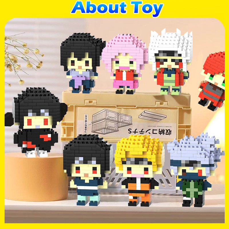 ABOUT Naruto Series Kakashi Naruto Sasuke Microparticle Building Blocks ...