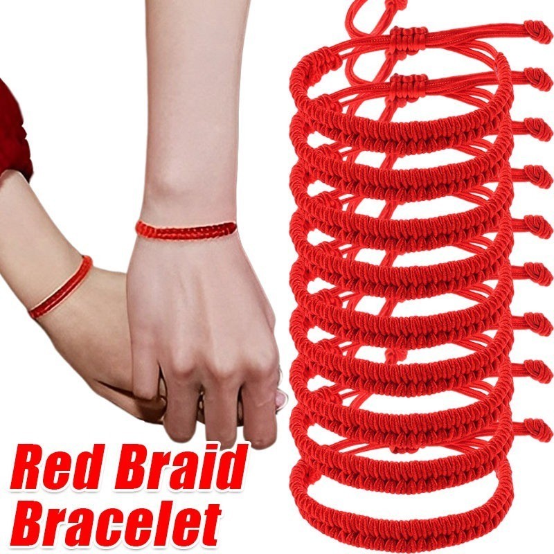 Lucky Phoenix Knot Bracelet Handmade Red String, Braided Nylon Rope ...