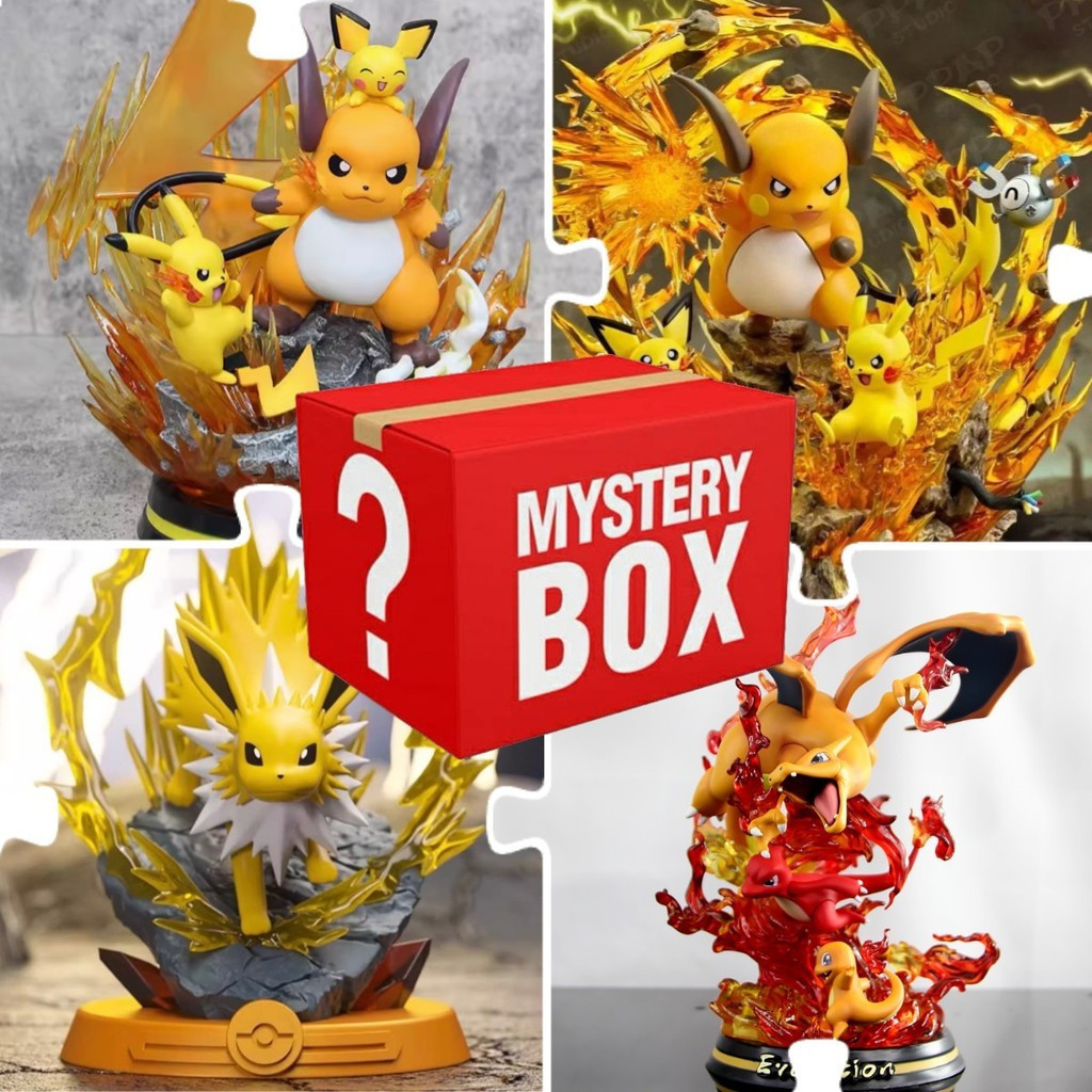 Surprise Unboxing Mystery Box Pokemon Pocket Monster Mewtwo Charizard ...