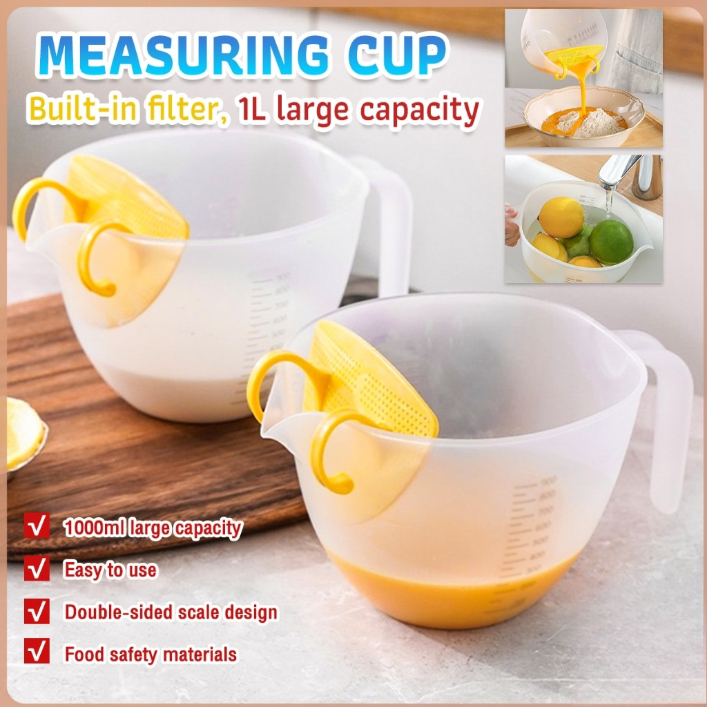 1000ml Large Capacity Mixing Bowl Measuring Cup with Measurement ...