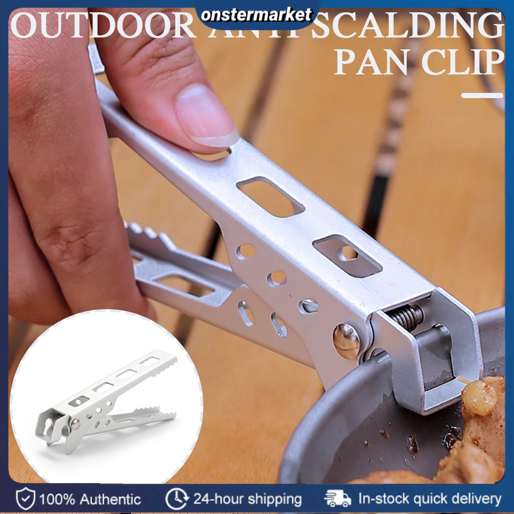 Anti-Scald Pot Pan Gripper Camping Hiking Anti-scald Pan Clamp Pan Bowl ...