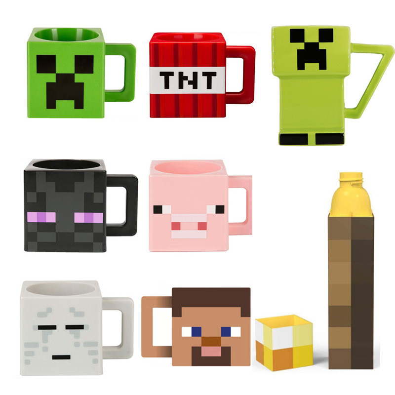 Minecraft Mug Cup Water Cup Drinking Cup TNT Creeper Steve Enderman Pig ...