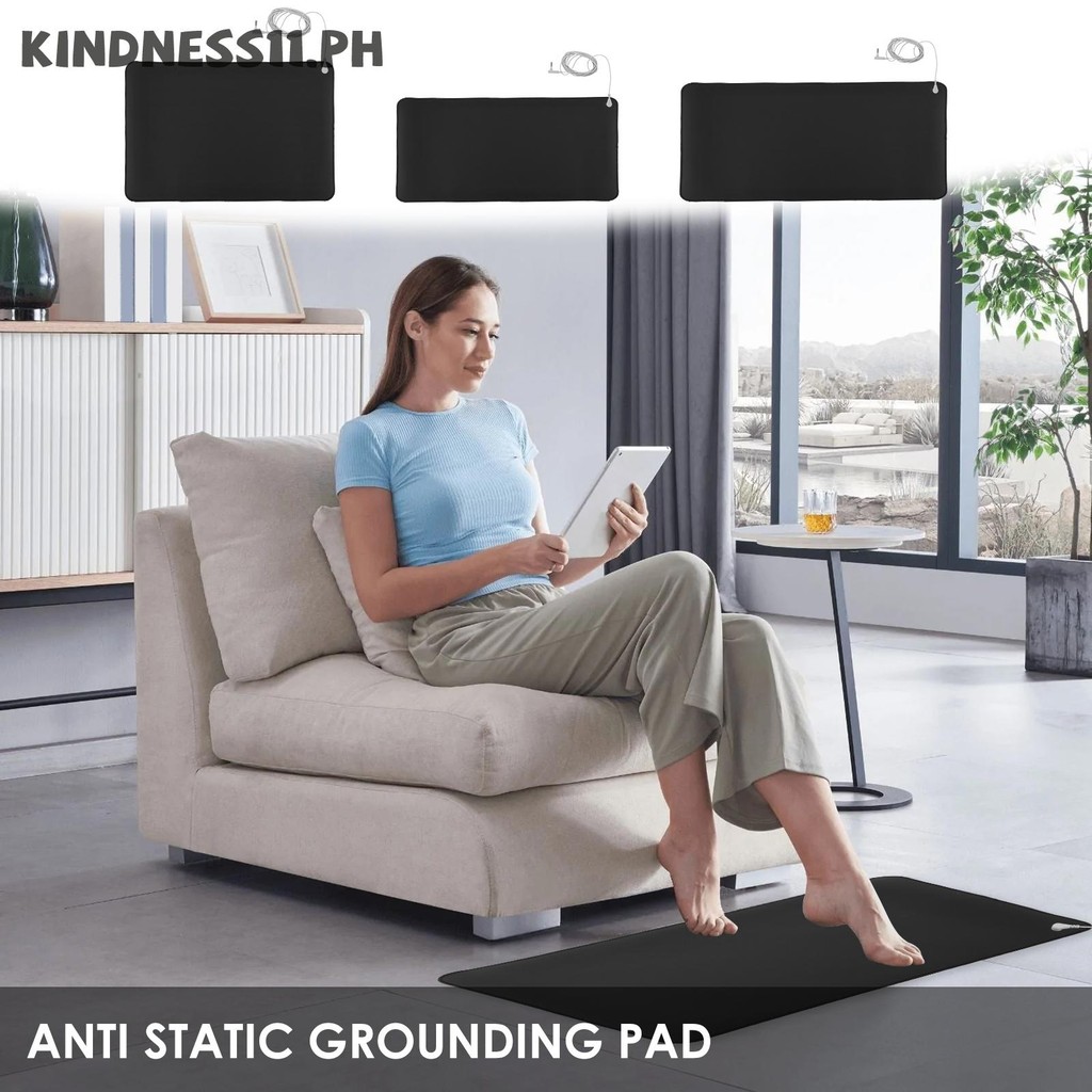 Grounding Mat with Grounding Cord Leather Grounding Pad Nonslip ...