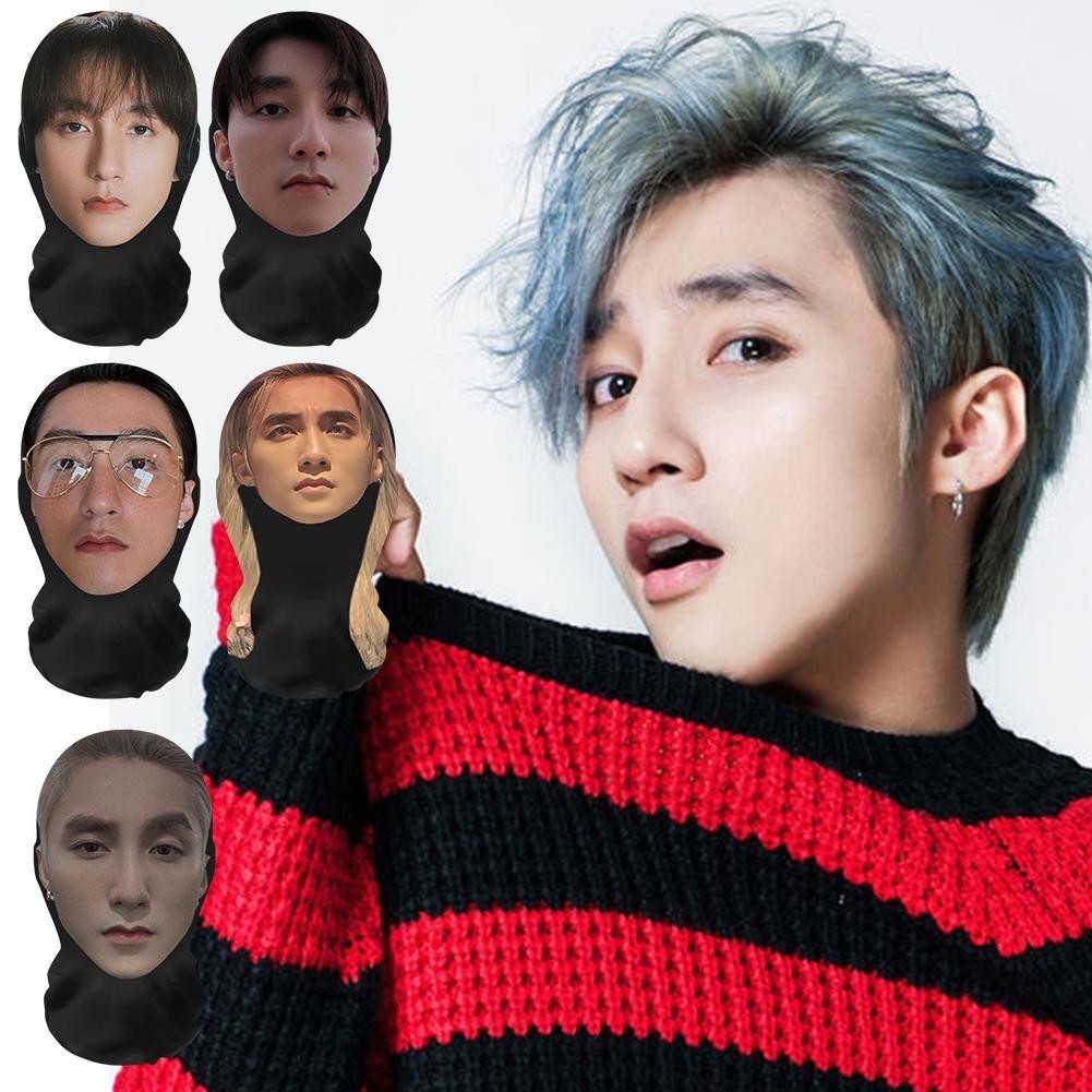 3D Funny Celebrity Facial Mask Emoticon Full Face Mask M-TP Sunscreen ...