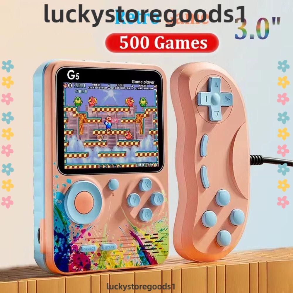 LUCKYSTOREGOODS G5 Game Console, Handheld With 500 Classic Games Kids ...