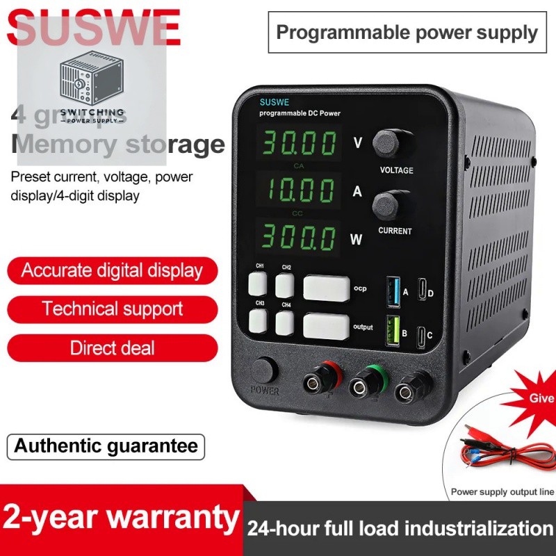 Wanptek Programmable DC Power Supply SU3005 Laboratory Maintenance Workbench 30V 10A Voltage ...