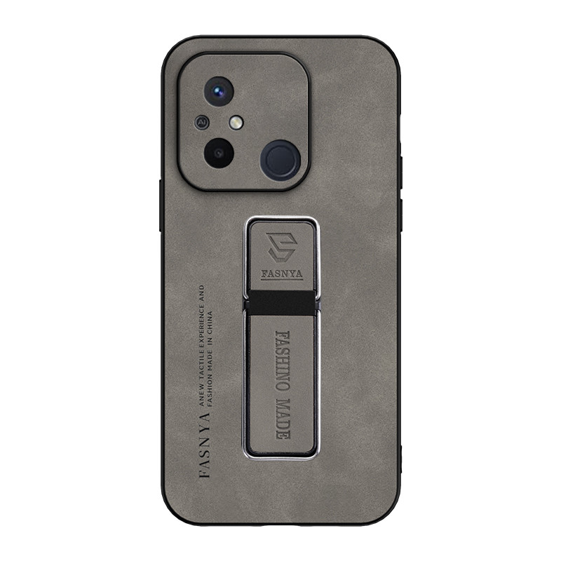 For Redmi 12C, Luxury sheepskin suede phone case with multifunctional ...