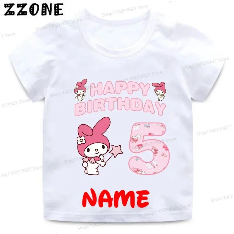 New Cute Sanrio My Melody Number Print Kawaii Girls Clothes 1 2 3 4 5 6 ...