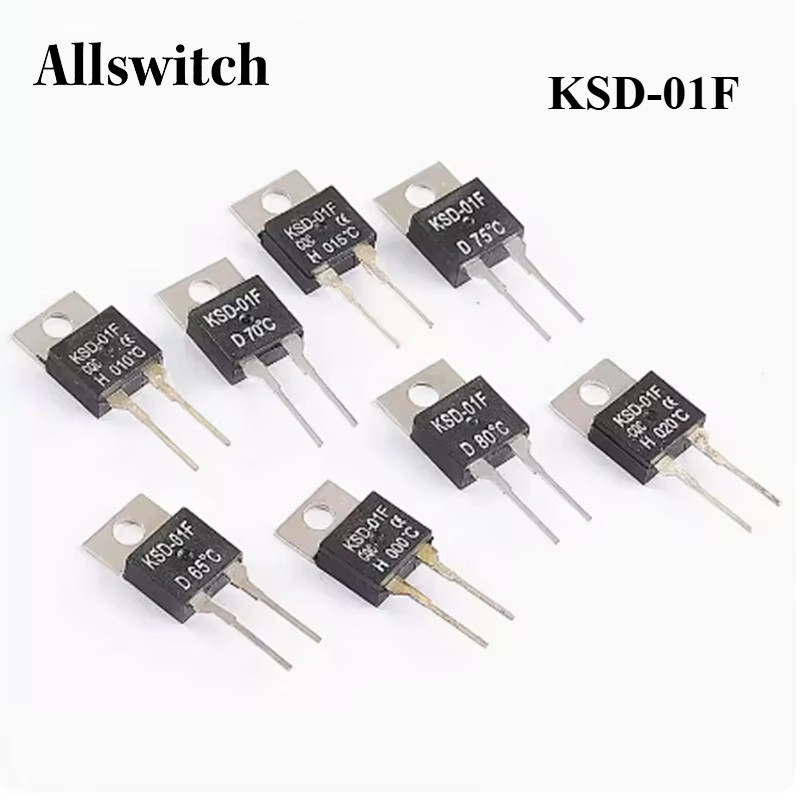 10/5Pcs KSD-01F Temperature Switches Normally Open H and Normally Closed D Thermal Switch ...