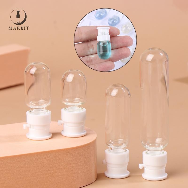 Marbit 5pcs 2/3/5/10ml Mini Refillable Bottle Transparent With Cap ...