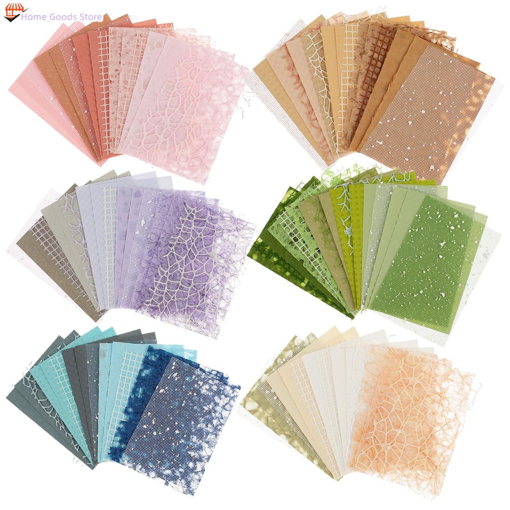96 Sheets Scrapbook Paper Handmade Craft Textured Paper Vintage ...